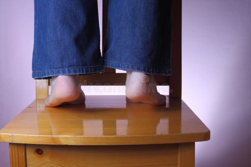 Keep on your toes stock photo. Image of physical, purple - 15901204