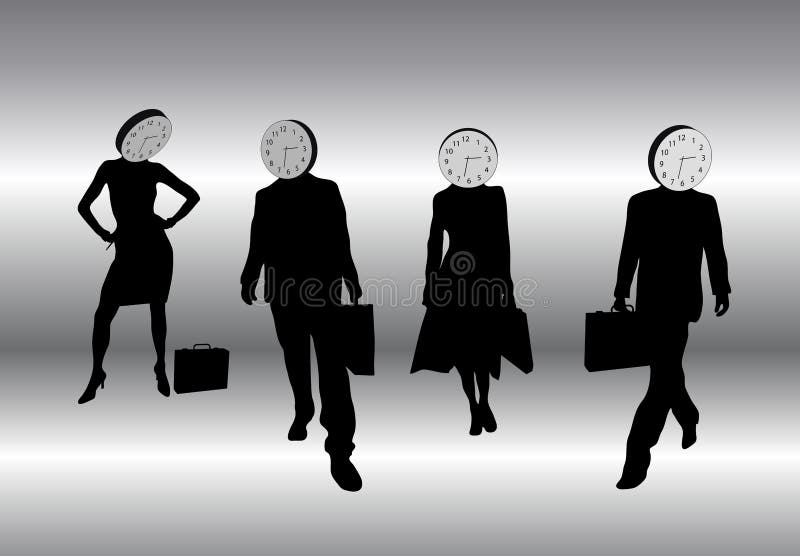 Keeping a Head of Time stock illustration. Illustration of ...