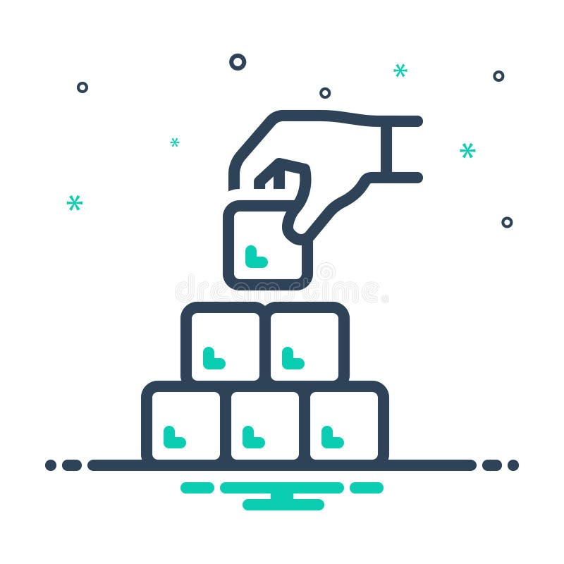 Mix Icon for Keeping, Keep and Place Stock Vector - Illustration of ...