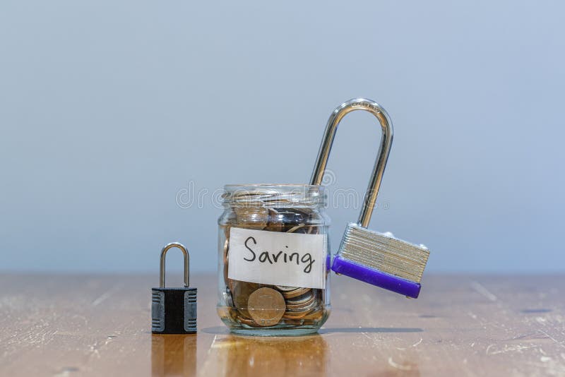 Keeping Our Saving Protected and Very Secure Stock Photo - Image of ...