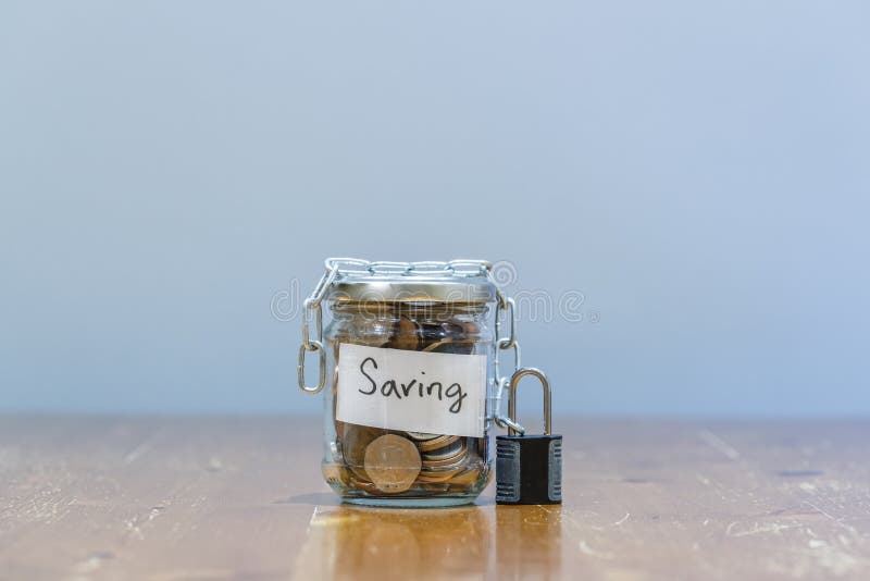 Keeping Our Saving Protected and Very Secure Stock Photo - Image of ...