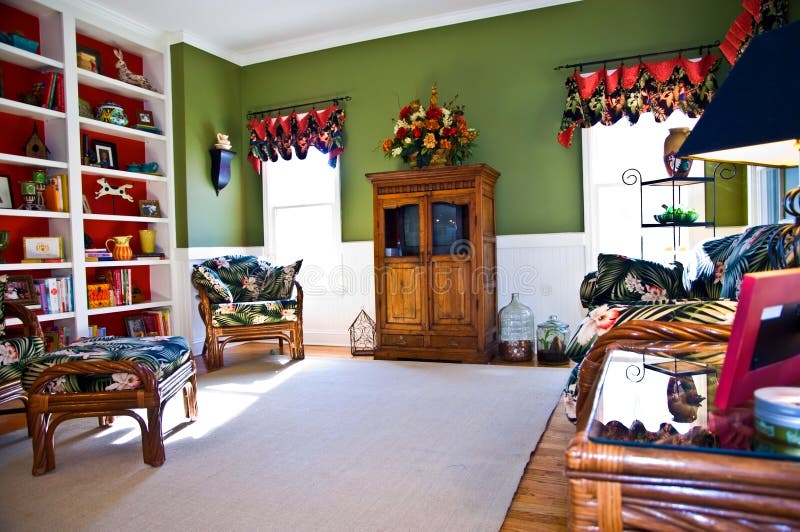 Keeping Room in Modern Home Stock Image - Image of bright, beautiful ...