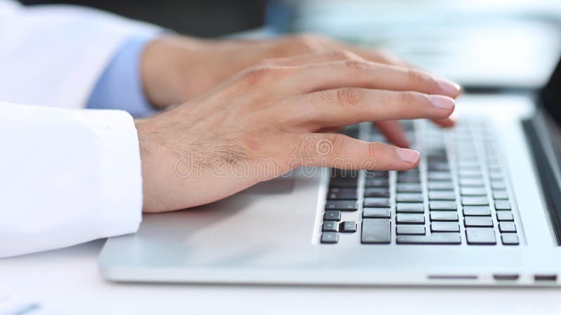 Keeping Track Patients Medical Records Using Computer Technology Stock ...