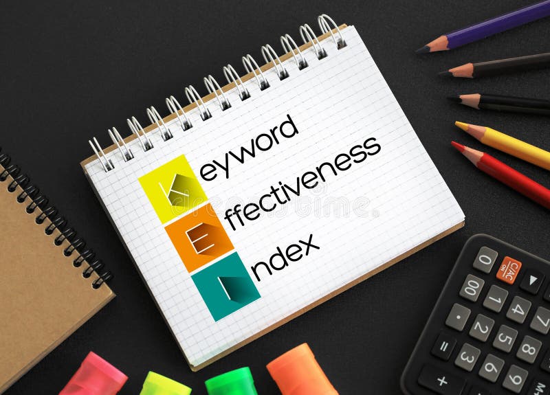 KEI - Keyword Effectiveness Index Acronym on Notepad, Business Concept ... KEI - Keyword Effectiveness Index Acronym on Notepad, Business Concept ...