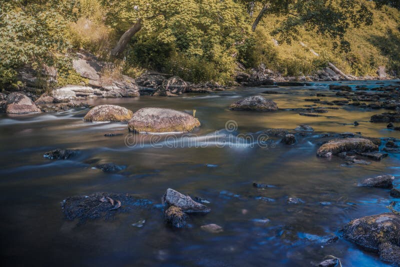 Keila River Flowing between Rocks in the Forest Stock Photo - Image of ...