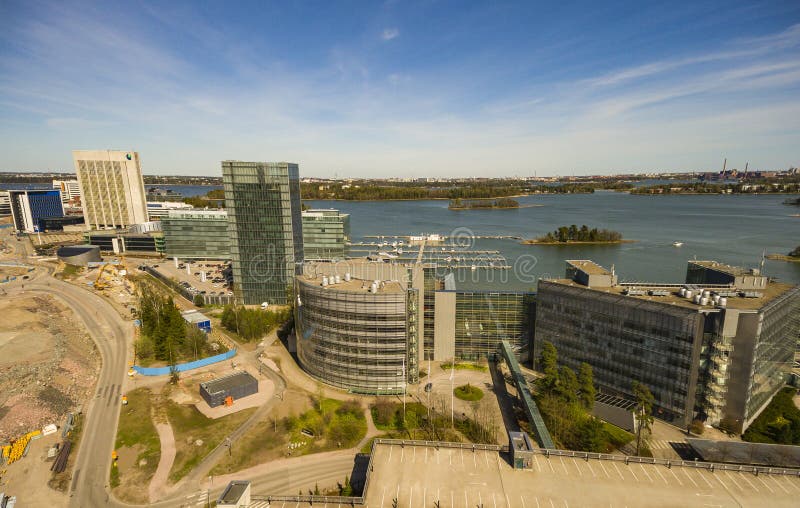 Keilaniemi, Espoo, Jefaturas De Microsoft Imagen editorial - Imagen de ...