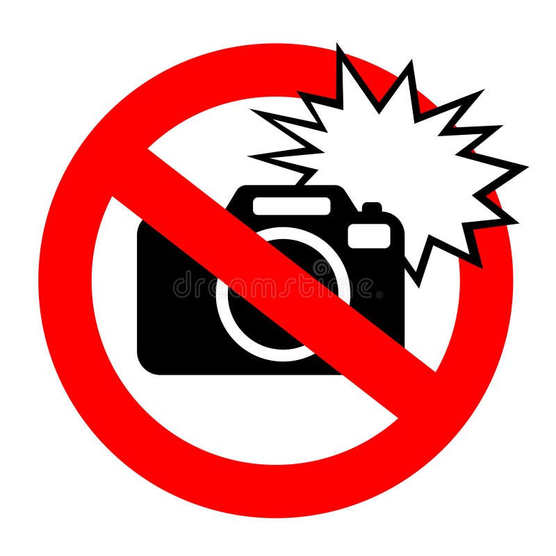 Kein Blitzfotografiezeichen Fotozeichen Auch Im Corel Abgehobenen ...