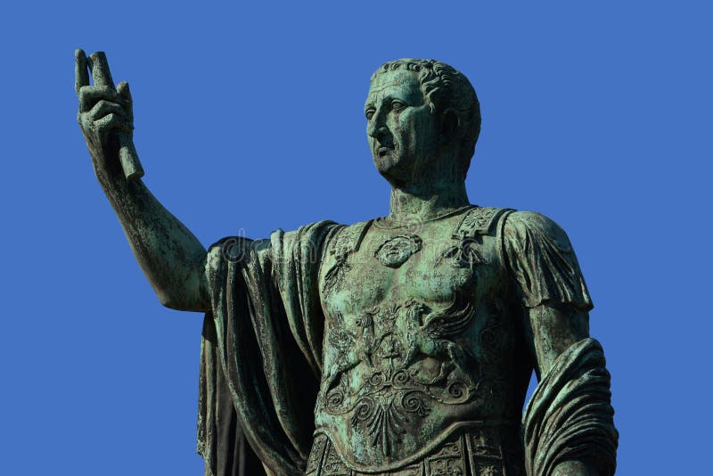 Kejsare Caesar Augustus Trajan Besegraren Arkivfoto - Bild av legionär ...