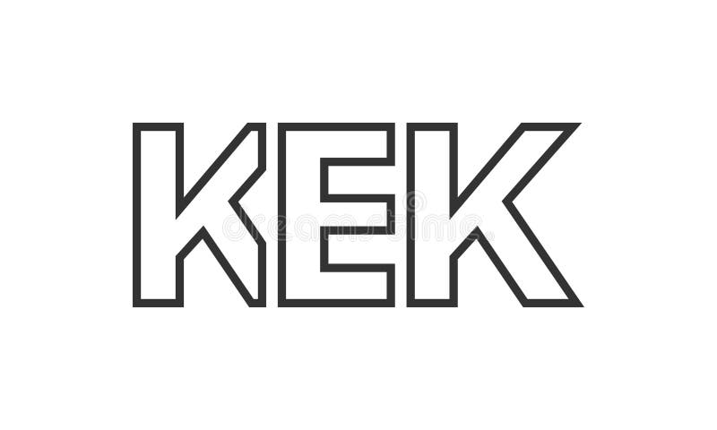 KEK Logo Design Template with Strong and Modern Bold Text. Initial ...