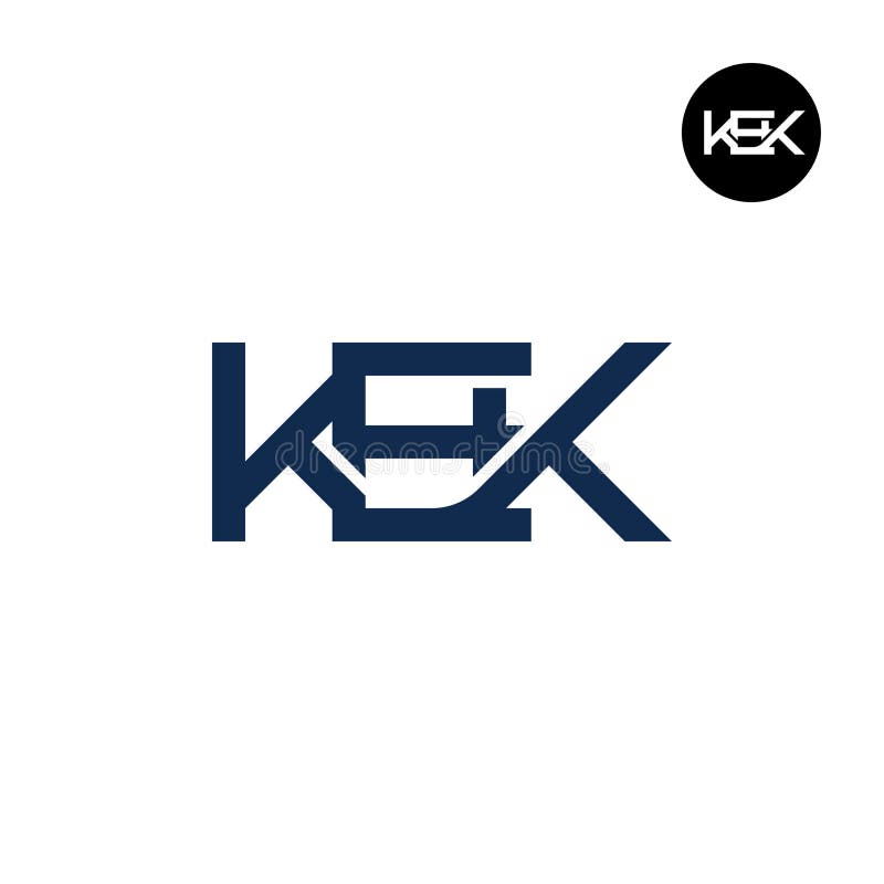 KEK Logo Letter Monogram Design Stock Vector - Illustration of design ...