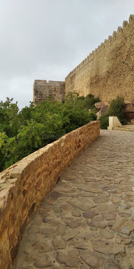 Kelibia historical castle stock image. Image of terrain - 212380147