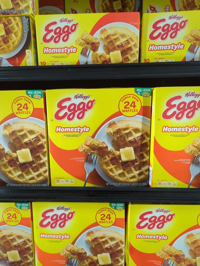 Kellanova Kellogg S Eggo Frozen Waffles on Store Shelf Walmart ...