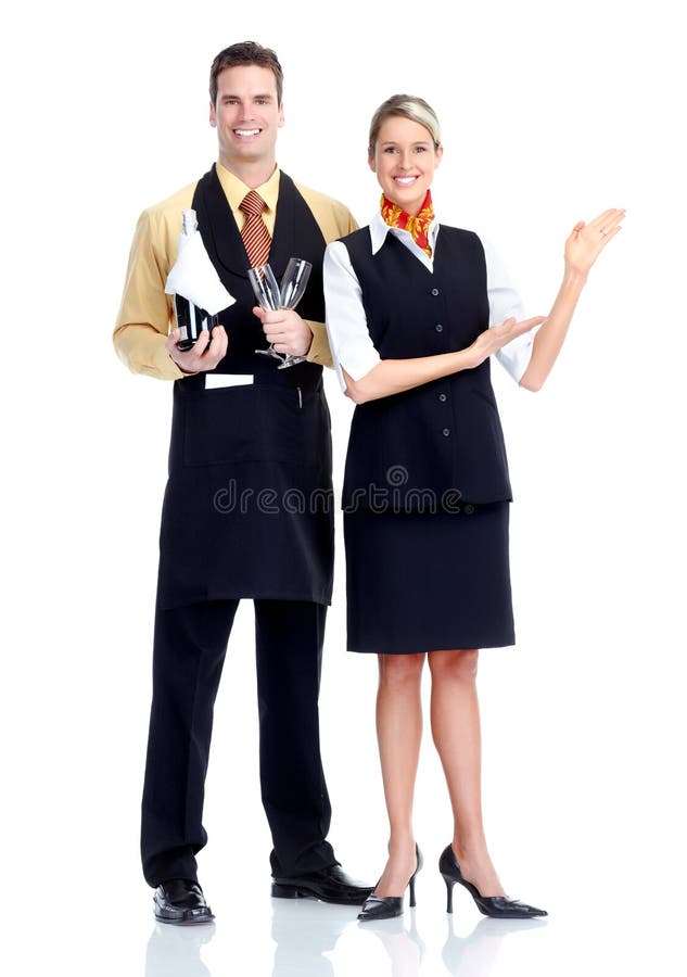 Kellner und Kellnerin stockbild. Bild von manager, repräsentant - 32541949
