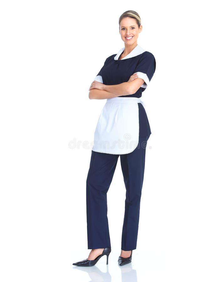 Hübsche Kellnerin stockbild. Bild von elegant, schnitt - 28636369