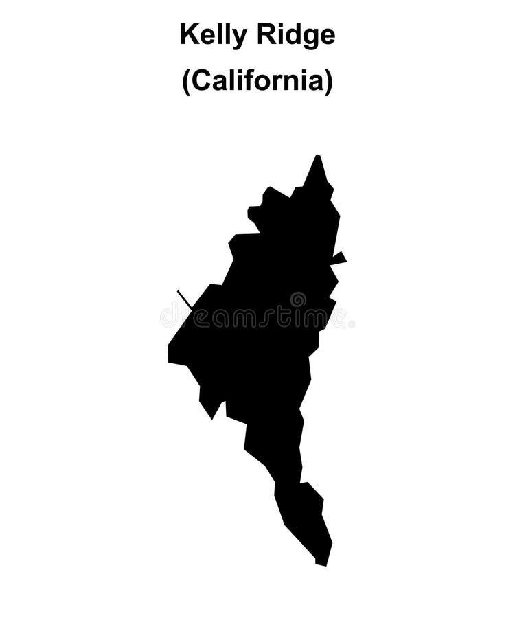 Kelly Ridge outline map stock illustration. Illustration of atlas ...