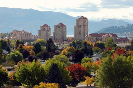 Kelowna in Fall stock image. Image of front, luxury, british - 304727