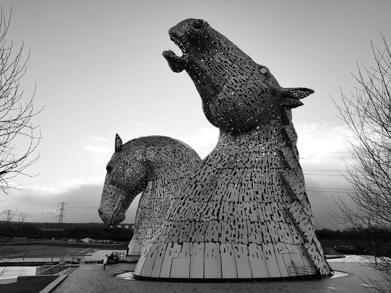 Kelpies editorial stock image. Image of kelpies, scotland - 126303269