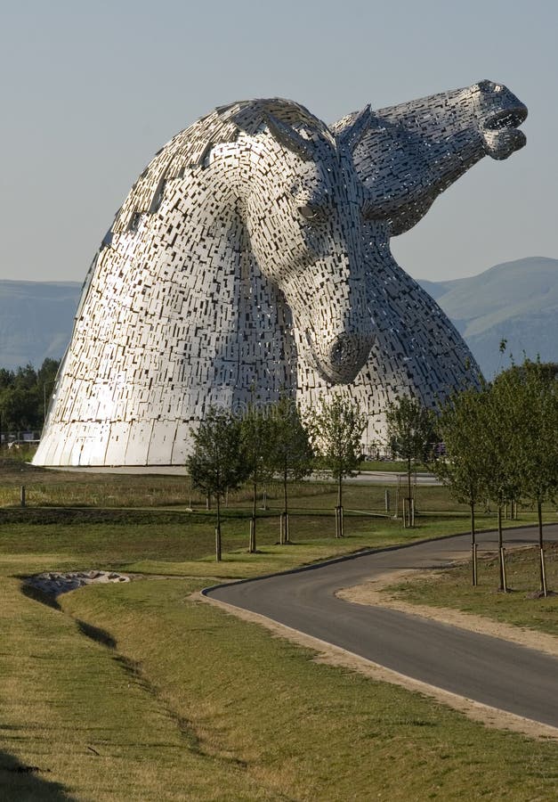 Kelpies portrait editorial photography. Image of attraction - 42811202