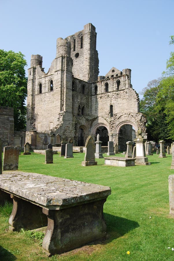 Kelso Abbey Ruins stock photo. Image of scotland, medieval - 19257374