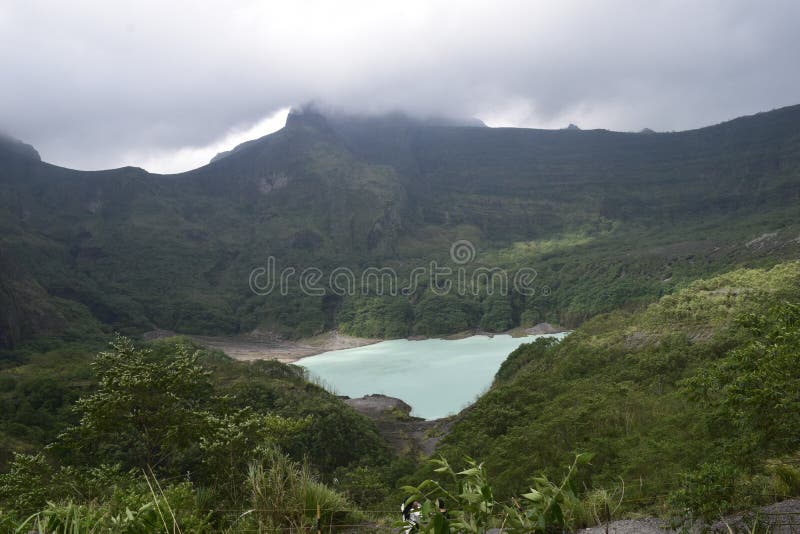 The Kelud Volcano Crater stock image. Image of fell - 265117391