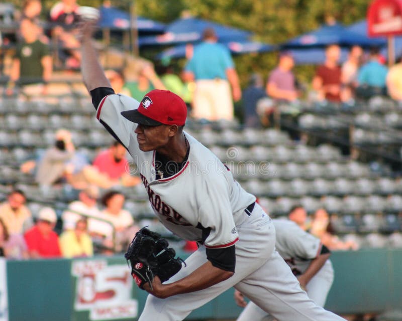 Kelvin Vasquez, Hickory Crawdads. Editorial Stock Image - Image of ...