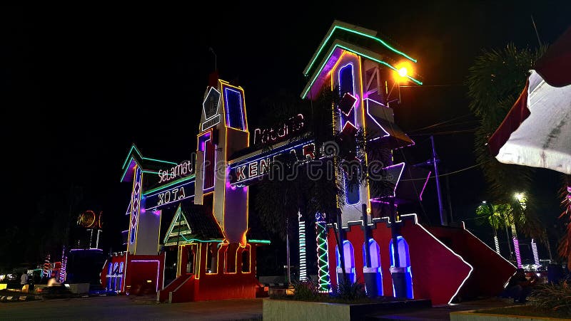 Kendari City, Indonesia editorial stock image. Image of glows - 266664119