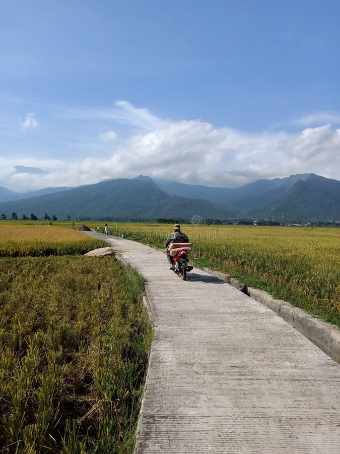 Kendil Mountain from Central Java Landscape Indonesia Stock Image ...