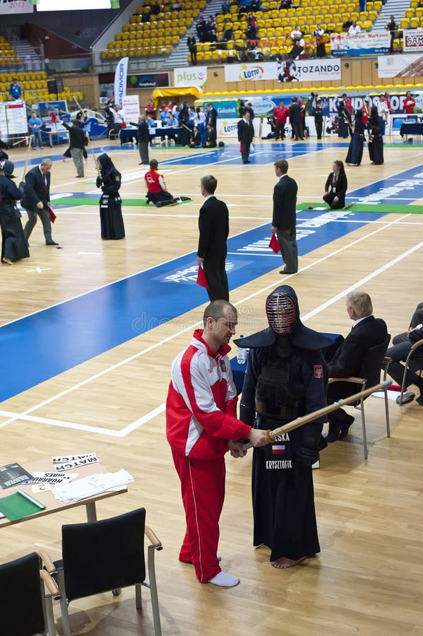 Kendo match in action editorial stock photo. Image of athlete - 16384883