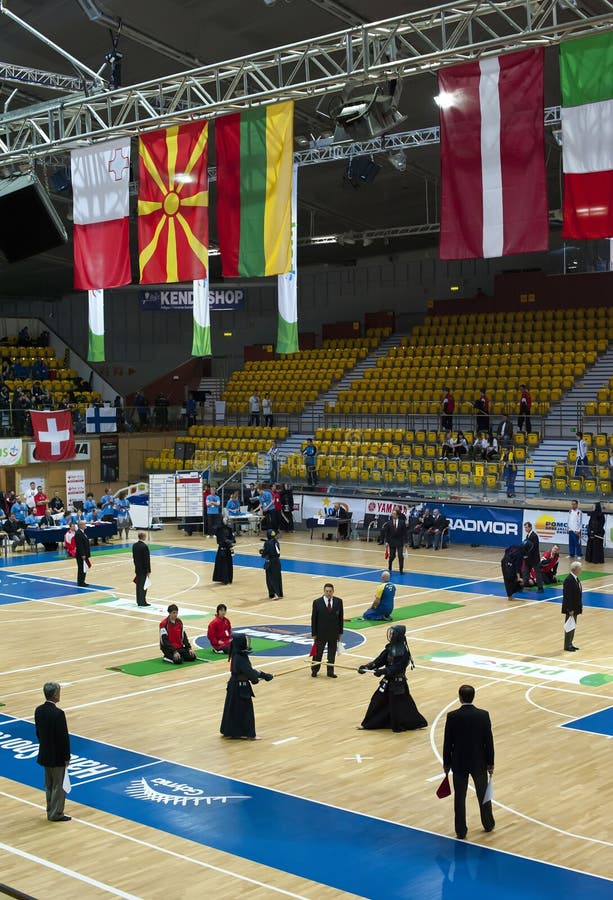 Kendo competition editorial stock photo. Image of active - 19410433