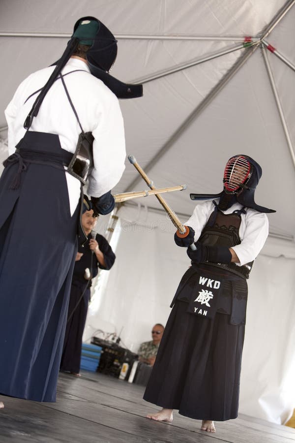 Kendo match in action editorial stock photo. Image of athlete - 16384883