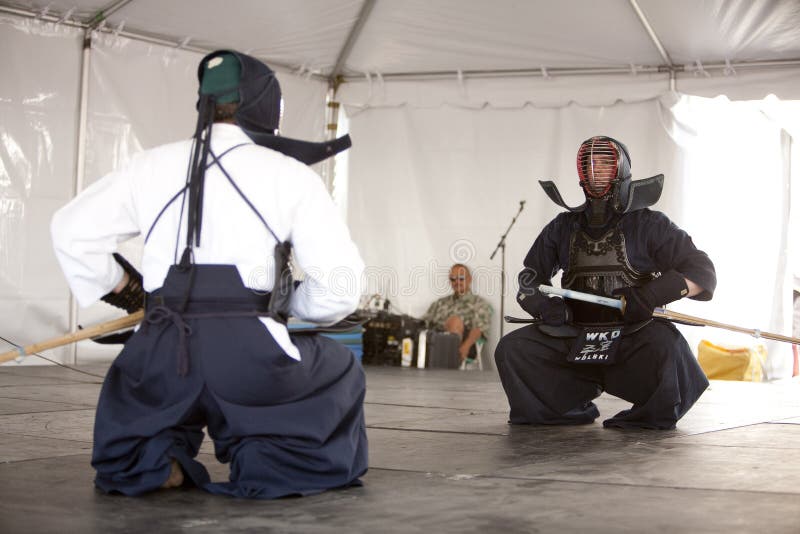 Kendo competition editorial stock image. Image of flaps - 16384894