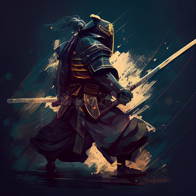 Kendo or Sword Path, Japanese Martial Art, AI Generated Stock ...