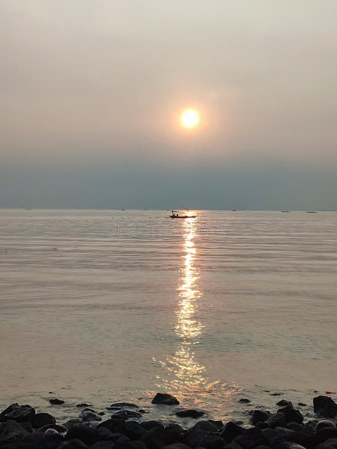 Kenjeran Beach in the Morning Stock Photo - Image of circle, design ...