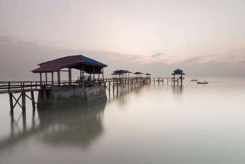The Beauty of the Kenjeran Beach in Surabaya, Indonesia Stock Photo ...