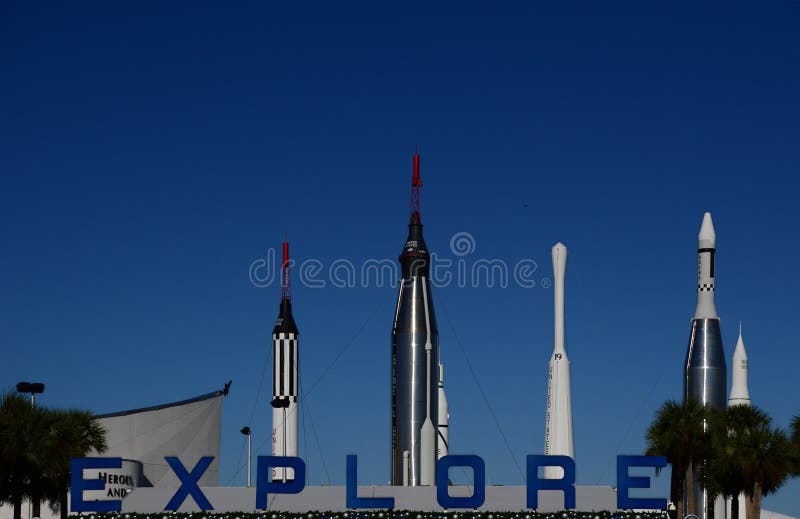 Kennedy Space Center, Florida Editorial Stock Photo - Image of landmark ...