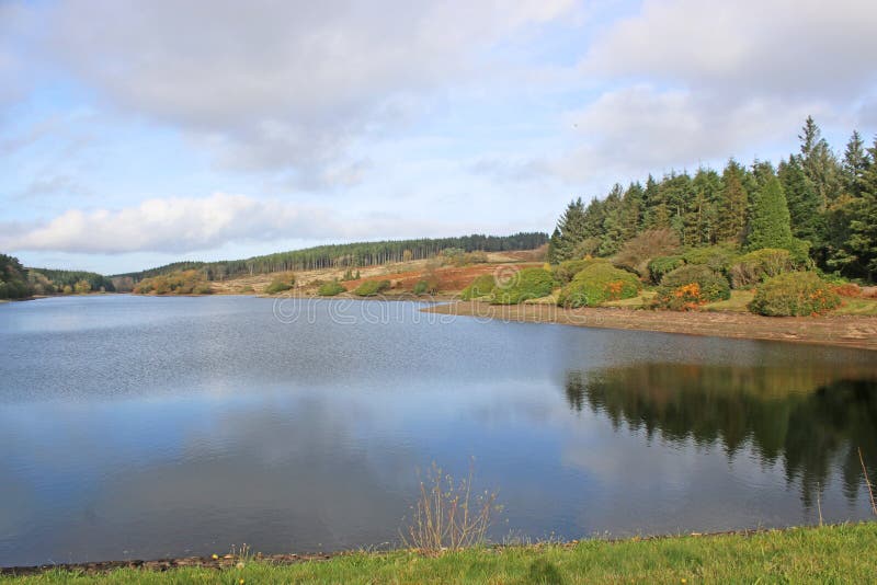 Kennick Reservoir, Devon, in Autumn Stock Image - Image of green ...