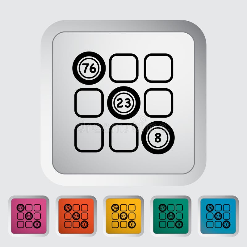 Keno icon stock vector. Illustration of online, game - 89292756