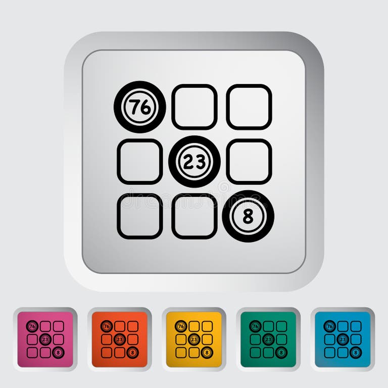 Keno icon stock vector. Illustration of online, game - 89292756