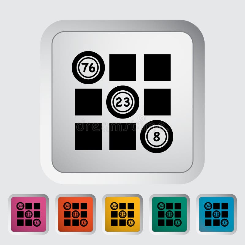 Keno icon stock vector. Illustration of luck, isolated - 89757475