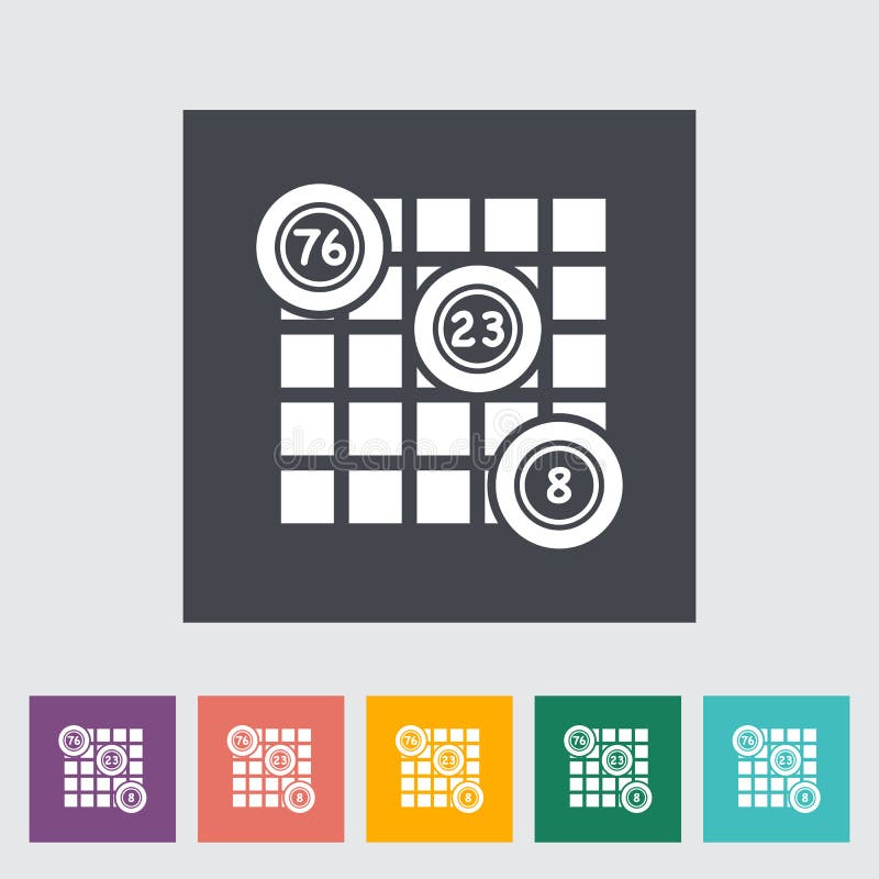 Keno icon stock vector. Illustration of ball, single - 91620703