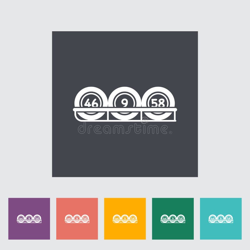 Keno icon stock vector. Illustration of ball, play, reflection - 92002051