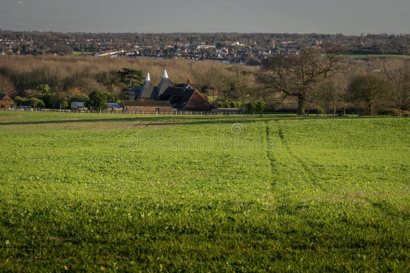 Kent Countryside, UK stock photo. Image of agriculture - 227678464