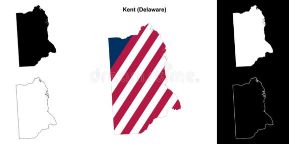 Kent outline map stock vector. Illustration of border - 323862963
