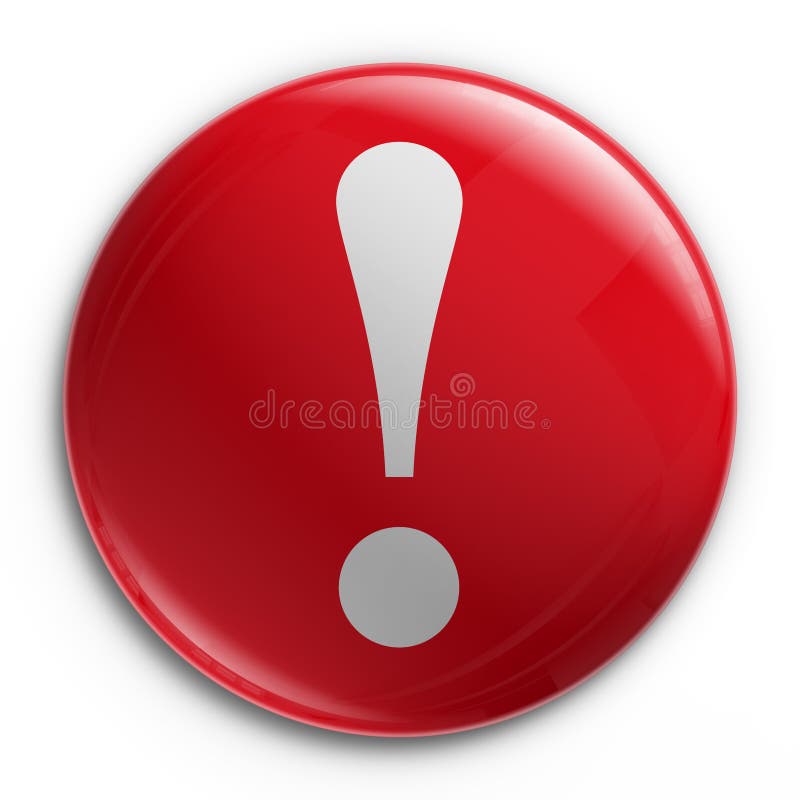 Kenteken - Uitroepteken stock illustratie. Illustration of embleem ...