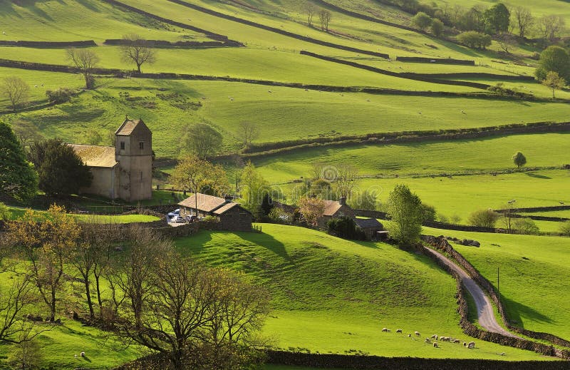 Kentmere valley, Cumbria stock photo. Image of fields - 21802608