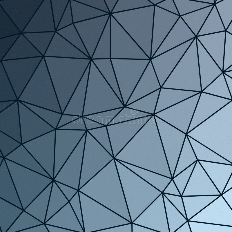 Kentucky Blue Color Abstract Color Low-Polygones Generative Art ...