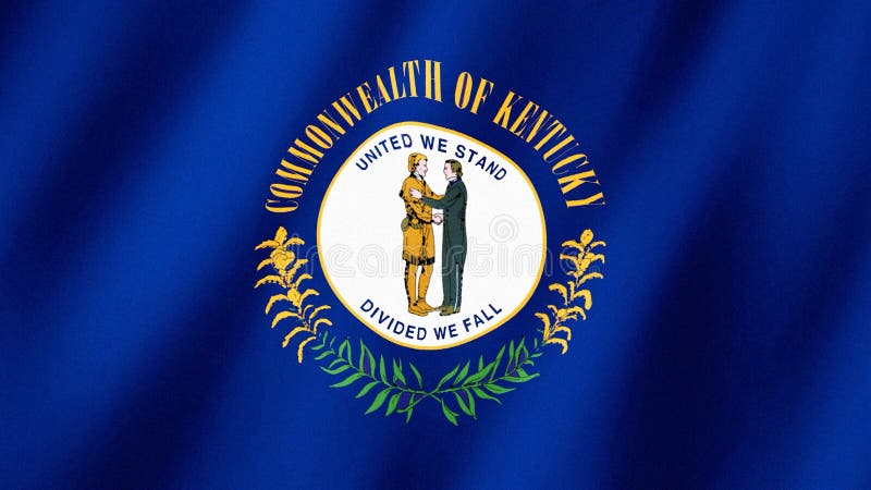 Kentucky Flag Waving in the Wind, Flag of Kentucky Images Stock Image ...