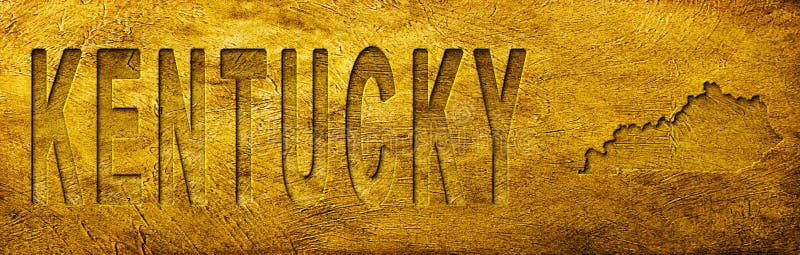 Kentucky Grunge Gold Texture Stock Illustration - Illustration of ...