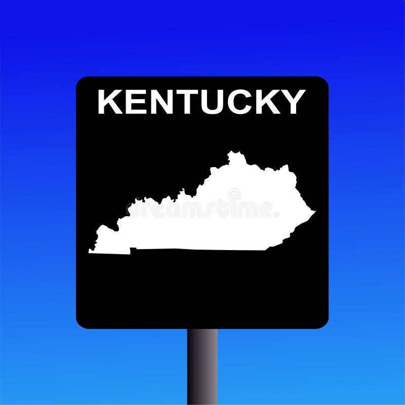Kentucky State Map by Counties Stock Vector - Illustration of guide ...
