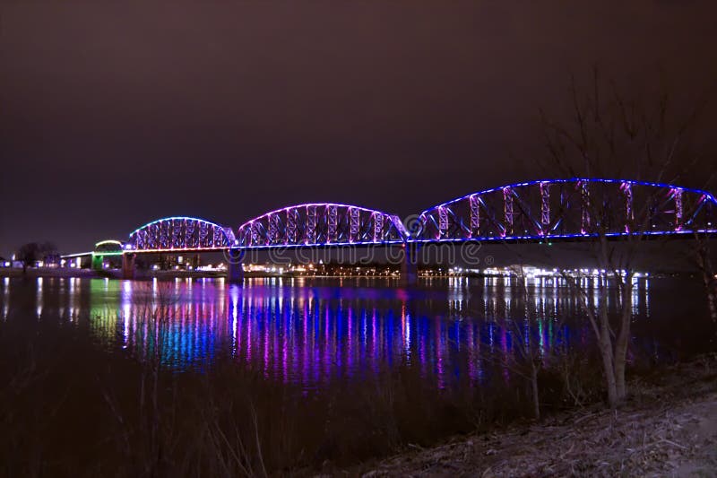 Kentucky & Indiana Bridge stock foto. Image of spoorweg - 86165036